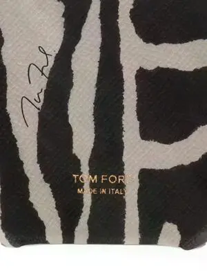TOM FORD Zebra-print Grained-texture Phone Case