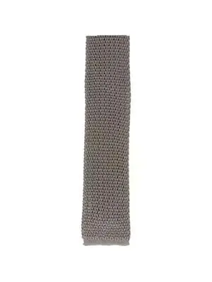TOM FORD Knitted Construction Tie - Grey