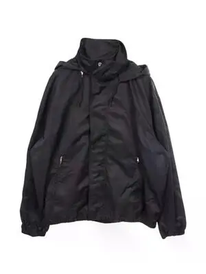 Celine Triomphe Embroidered Windbreaker Jacket - Black