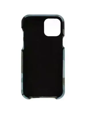 TOM FORD Camouflage-print Grained-texture Phone Case - Blue