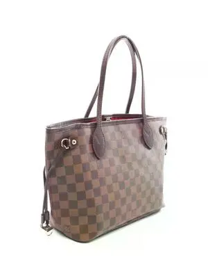LOUIS VUITTON Damier Ebene Neverfull Pm Tote Bag - Brown