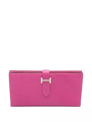 Hermès Bearn Soufflet Bi-fold Wallet - Pink