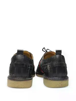 Gucci Web Stripe Derby Brogues