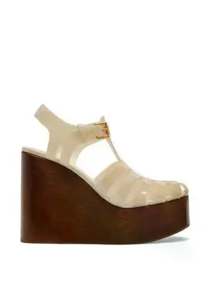 Farm Rio Fisherman Wedge Pumps - Neutrals