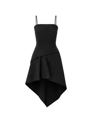 Alexander Wang Asymmetrical Ruffled Dress - Black