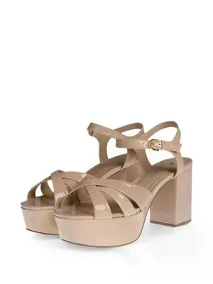ANDREA CARRANO Criss-cross Platform Sandals