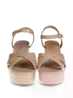 ANDREA CARRANO Criss-cross Platform Sandals