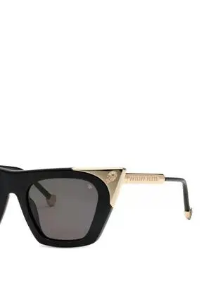 Philipp Plein Skull Embellished Cat-eye Sunglasses
