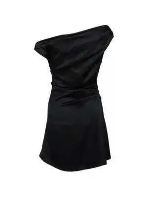 Staud Phare One-shoulder Gathered Mini Dress