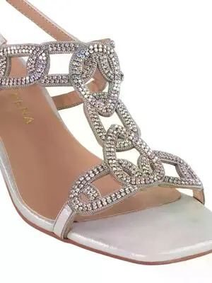ALMA EN PENA Crystal-embellished Heeled Sandals