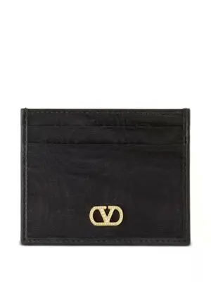 Valentino Garavani Vlogo Crystal-embellished Card Holder - Black