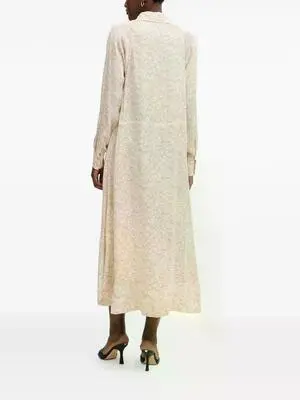 TRUSSARDI All-over Print Long Sleeve Dress