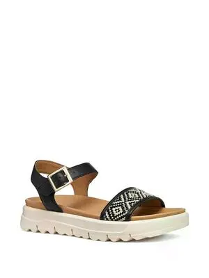 Geox Xand 2.1s Geometric-pattern Buckled Sandals