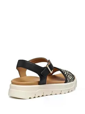 Geox Xand 2.1s Geometric-pattern Buckled Sandals