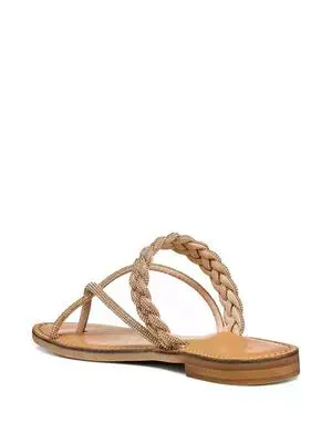 Geox Maddalusia C Crystal-embellished Braided Sandals