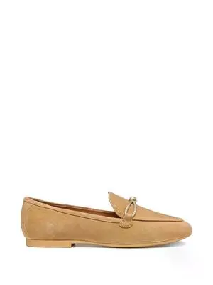 Geox Palmaria Knot-detail Suede Loafers - Neutrals