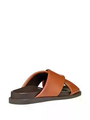 Geox Adelash Cross-strap Leather Slides