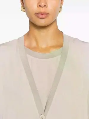 Giorgio Armani Beige Button-up Jacket And Blouse