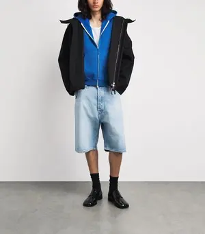 COLE BUXTON Zip-up Cropped Hoodie