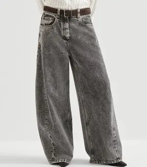 Brunello Cucinelli Loose Barrel Jeans