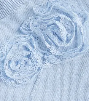 SELF-PORTRAIT Lace Embroidered Cardigan