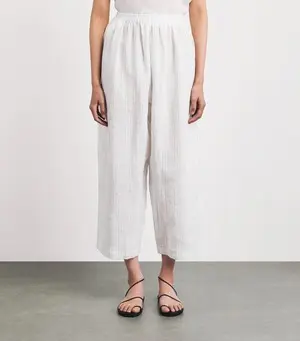Eskandar Linen-blend Wide-leg Trousers