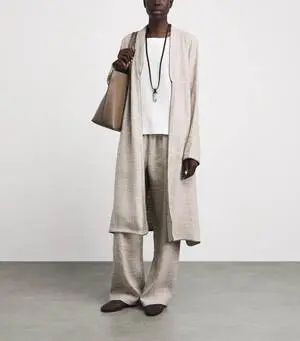 Eskandar Linen-blend Bakhtiari Cardigan