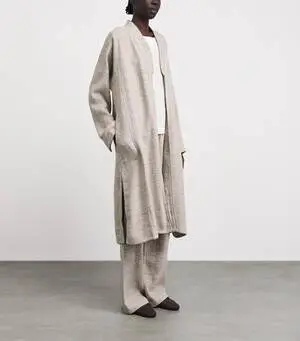 Eskandar Linen-blend Bakhtiari Cardigan