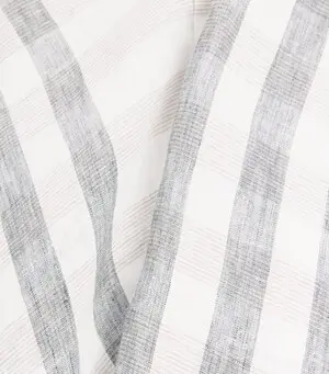 Eskandar Linen Cape Shirt With Asymmetrical Hem