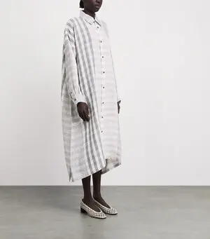 Eskandar Linen A-line Shirt Dress