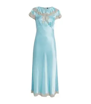 Rixo Vivienne Midi Dress - Blue