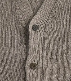 Eskandar Sleeveless Linen-organic Cotton Cardigan - Neutral