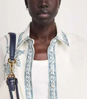ALEMAIS Linen Printed Lucky Shirt - Ivory