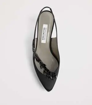 Balenciaga X Manolo Blahnik Embellished Slingback Heels