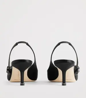 Balenciaga X Manolo Blahnik Embellished Slingback Heels