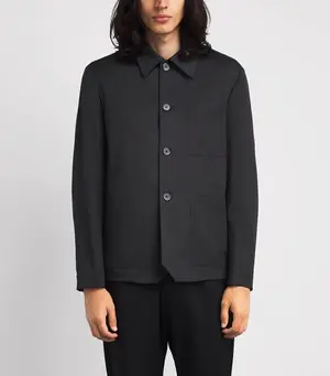 Barena Venezia Stretch-wool Gabardine Overshirt