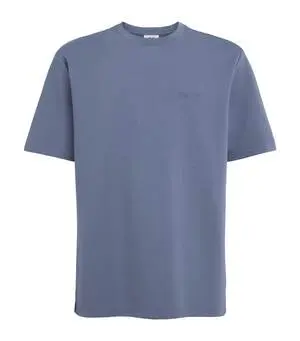 NN.07 Relaxed Logo Nat T-shirt - Blue