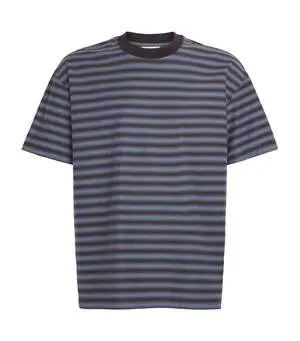 NN.07 Organic Cotton Stripe T-shirt - Blue