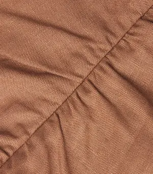 SIR. Linen Tommy Midi Dress - Brown