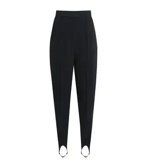 Stella McCartney Crepe Tapered Leggings - Black