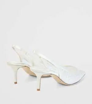 JIMMY CHOO Love 65 Glitter Slingback Heels