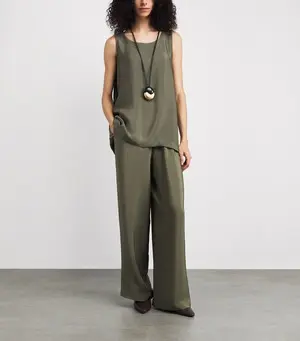 Eskandar Silk A-line Shell Top