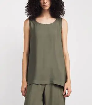 Eskandar Silk A-line Shell Top