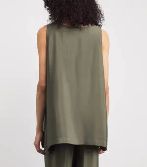 Eskandar Silk A-line Shell Top