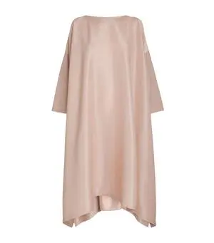 Eskandar Silk Plissé Midi Dress