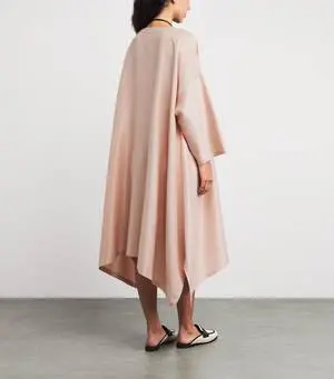 Eskandar Silk Plissé Midi Dress