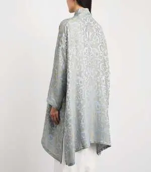 Eskandar Jacquard Wide A-line Shirt
