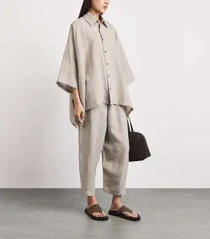 Eskandar Linen-blend Striped Shirt