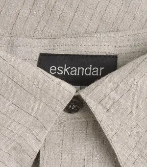 Eskandar Linen-blend Striped Shirt