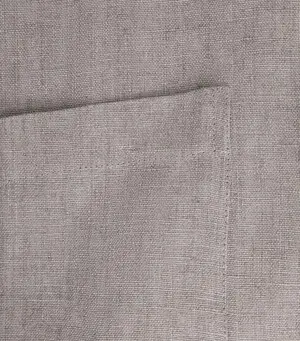 Eskandar Linen Boatneck Midi Dress With Pocket - Grey